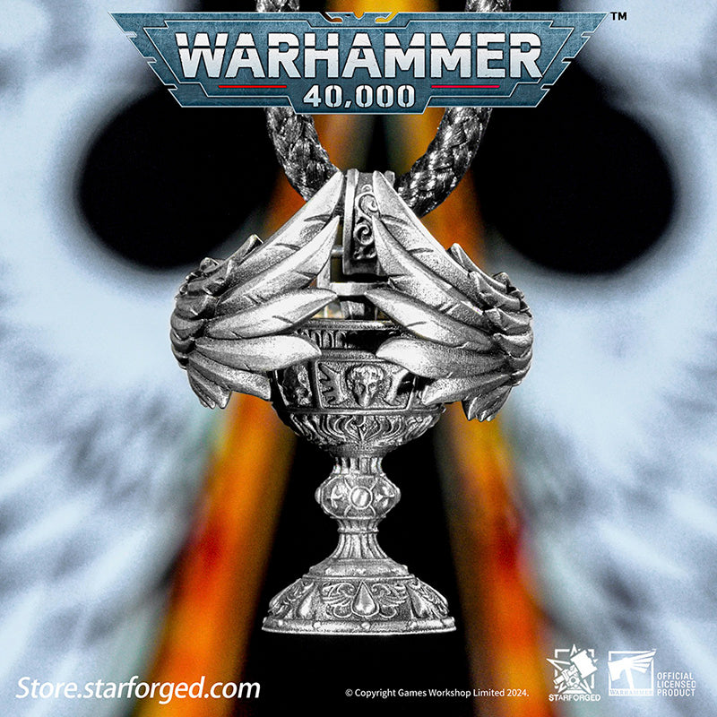 Starforged Warhammer 40K Blood Angel Red Grail Sanguinius Pendant Men ...
