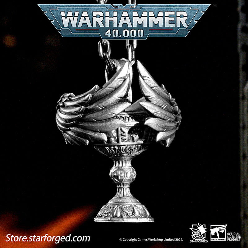 Starforged Warhammer 40K Blood Angel Red Grail Sanguinius Pendant Men ...