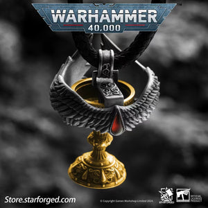 Starforged Warhammer 40K Blood Angel Red Grail Sanguinius Pendant Men'