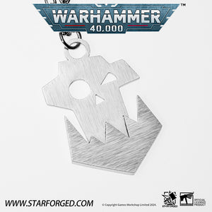 Warhammer 40K Faction Icon Orks Necklace Greenskins Space Orcs by Star