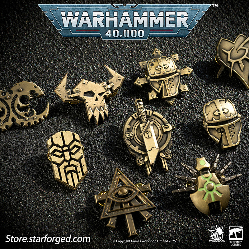 Starforged Warhammer 40K Xenos Faction Pin Collection Pin Badge Men's