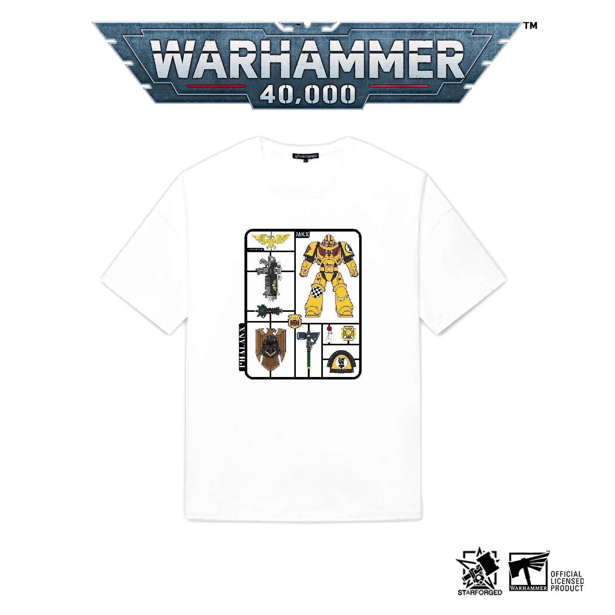 Warhammer 40K Themed T-Shirt Imperial Fist Kit Frame Praetorian of Ter ...
