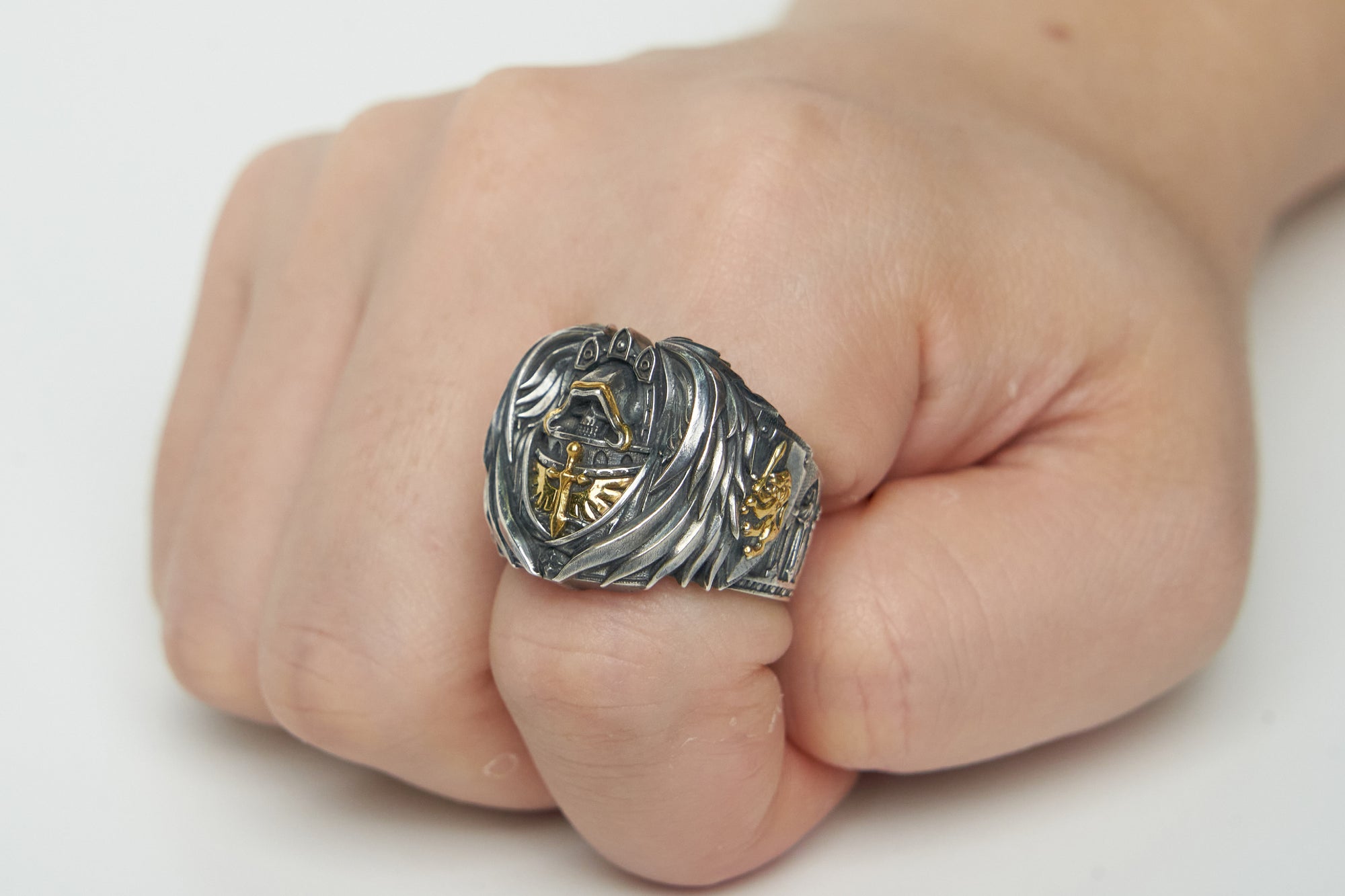 Starforged Warhammer 40K Mark of HexagramMaton Dark Angel Ring Men‘s ...