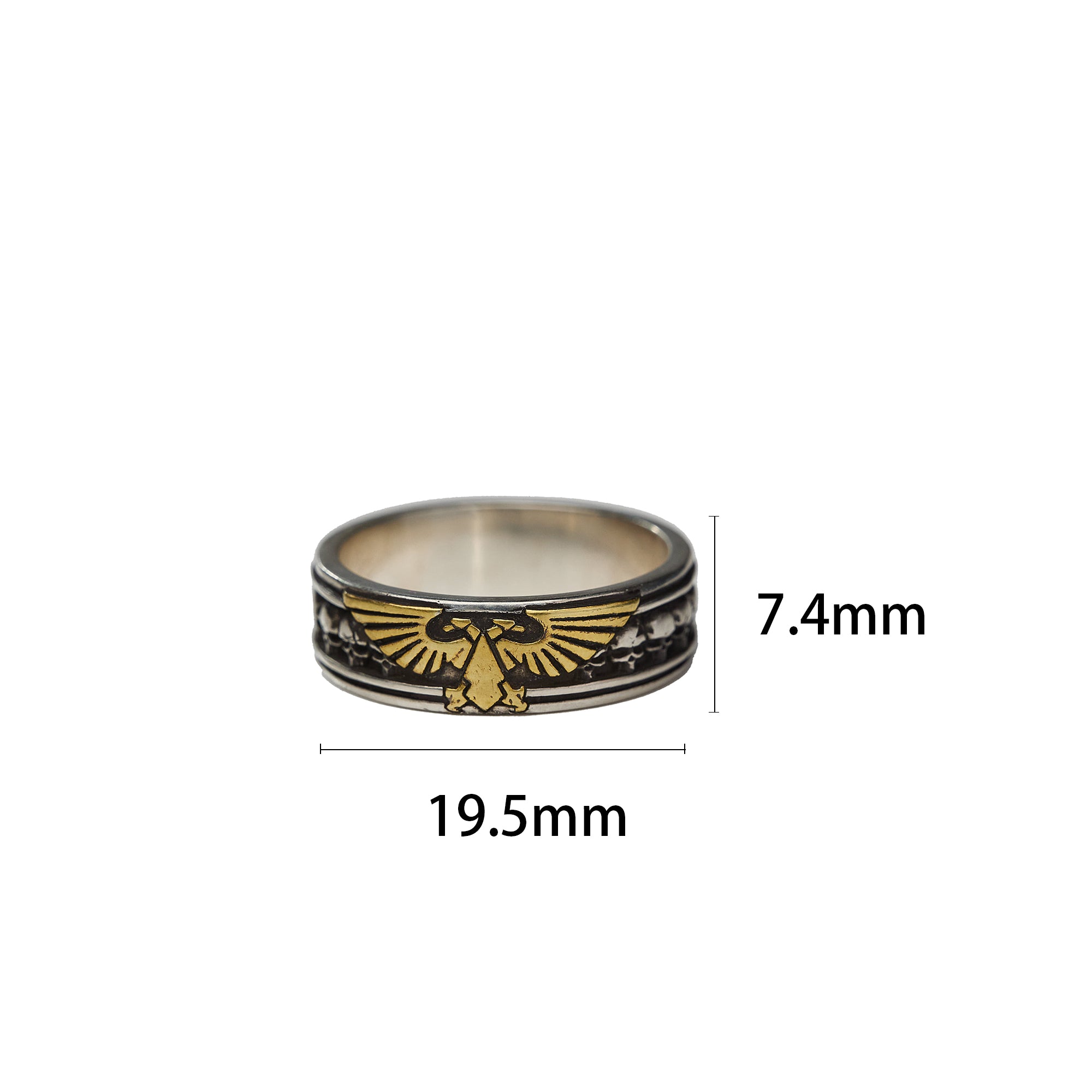 Starforged Insignia Aquilon Imperium of Man Warhammer Eagle Ring Gold ...