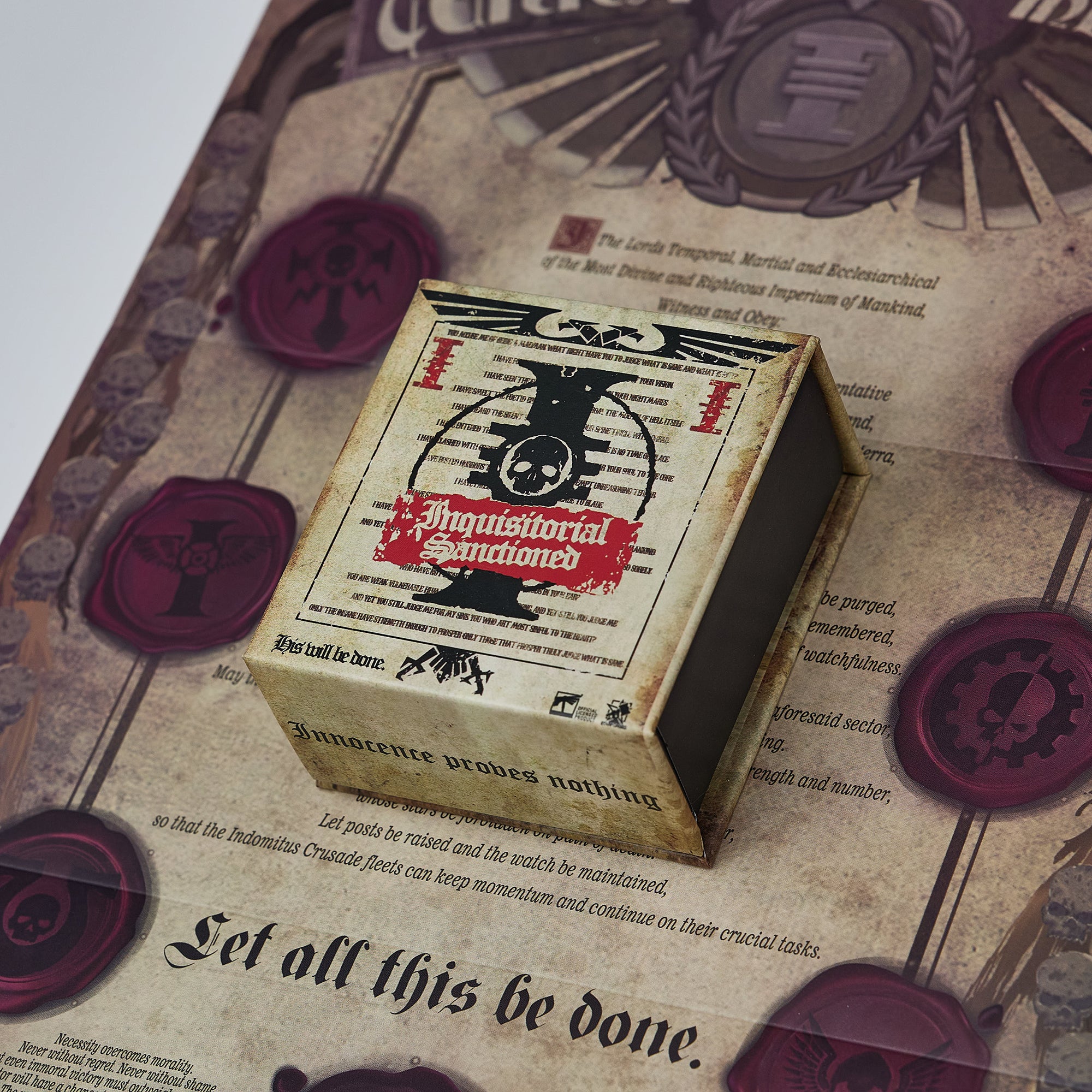 Warhammer 40K Inquisition Seal of the Holy Ordos Gold Pendant by Starf ...