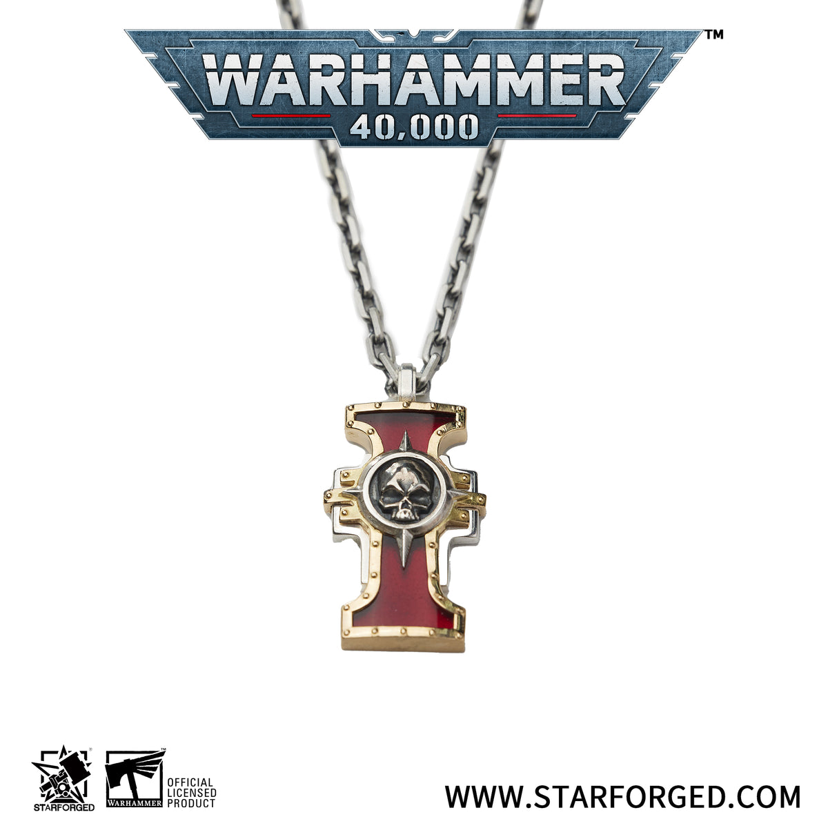Warhammer 40K Inquisition Seal of the Holy Ordos Gold Pendant by Starf ...